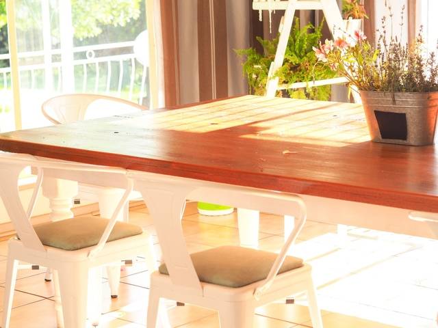 Wooden Dining Table - 3m x 1.4m | Restaurant Furniture | Tables ...